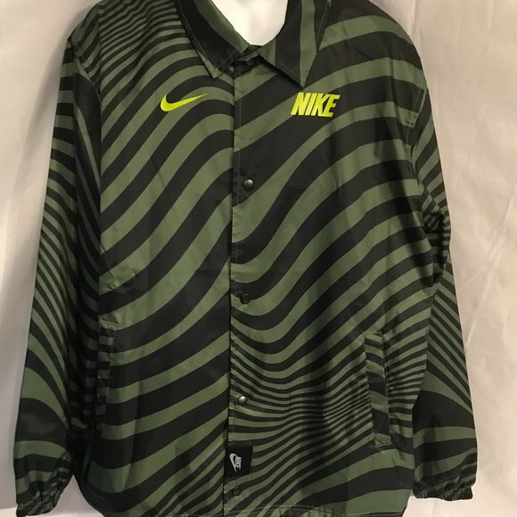 Nike | Jackets & Coats | Nike Coupe Loose Fit Front Snap Button ...